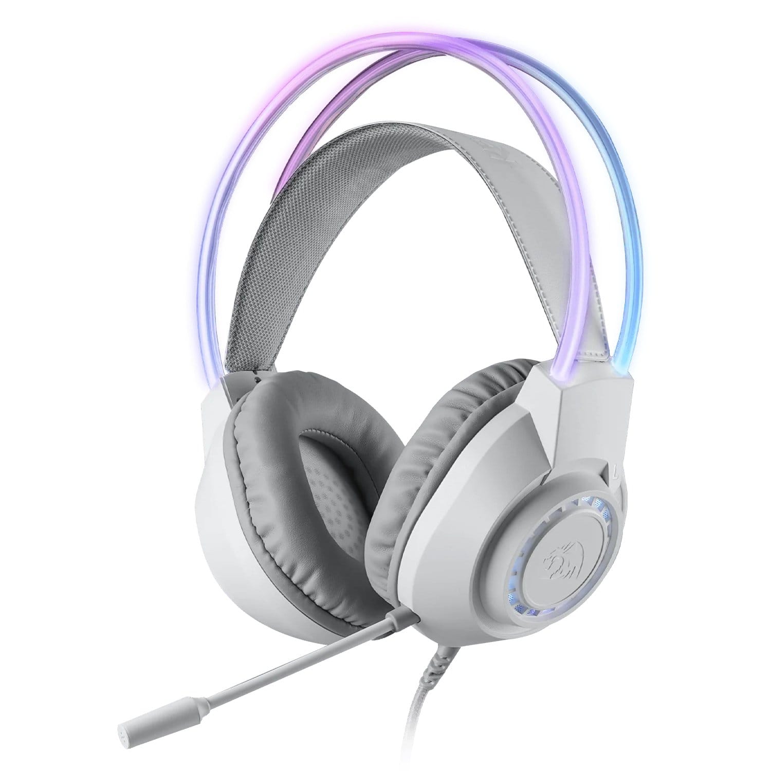 Redragon SCREAM Over-Ear RGB Gaming Headset - White - Nerd On The Run
