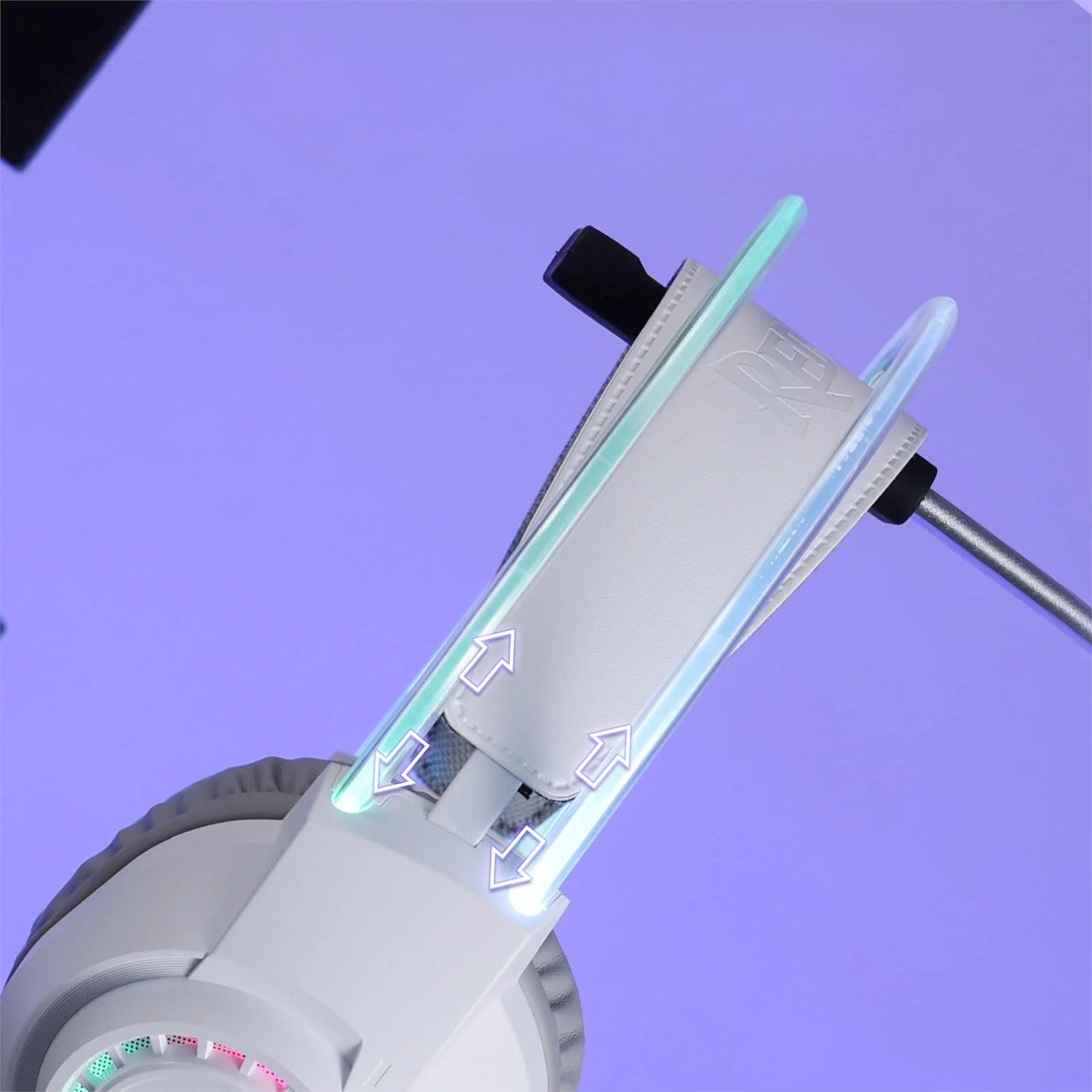 Redragon SCREAM Over-Ear RGB Gaming Headset - White - Nerd On The Run