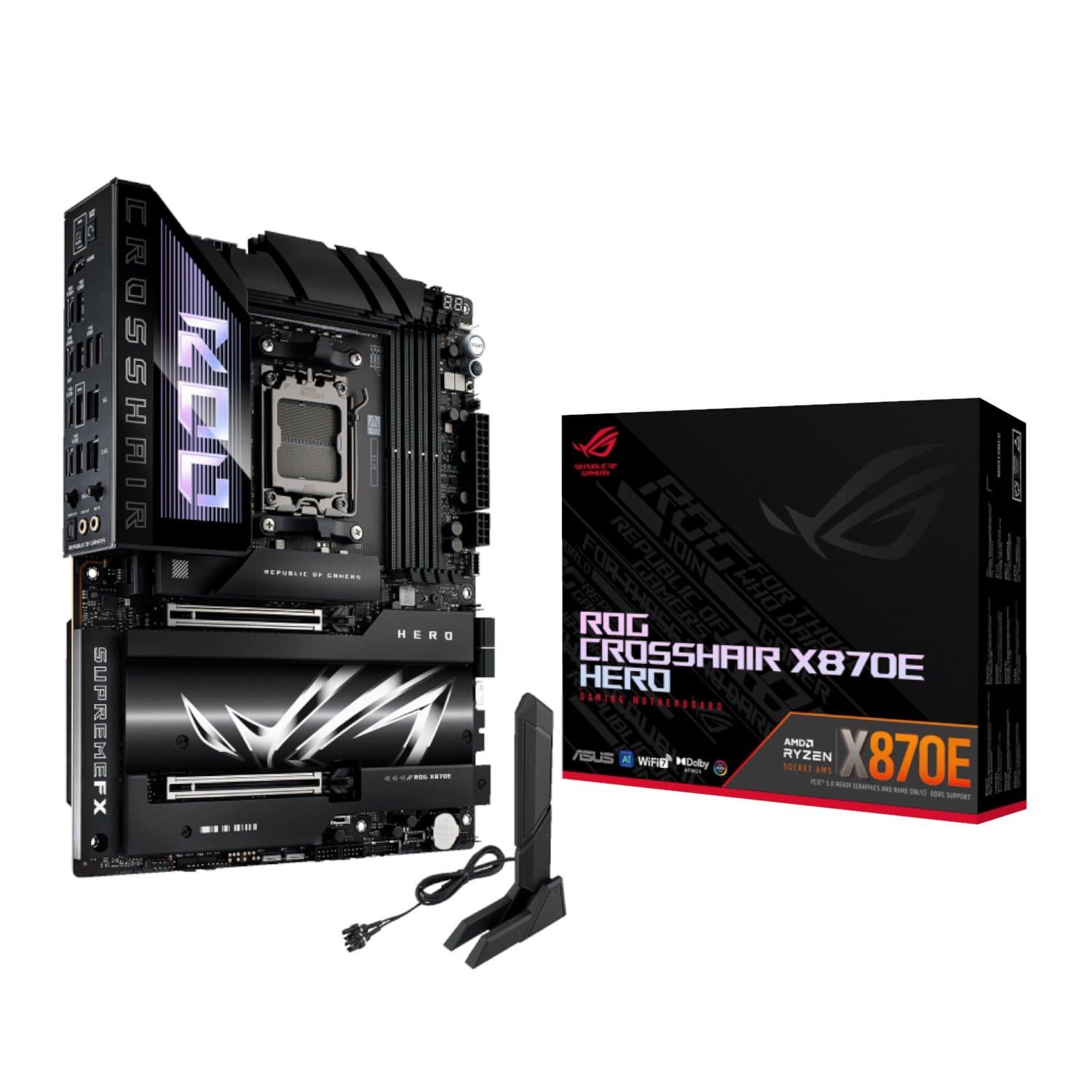 Asus ROG Crosshair X870E HERO ATX Gaming Motherboard - Nerd On The Run